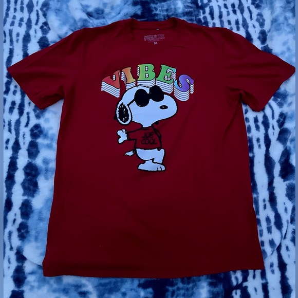 Peanuts | Shirts | Peanuts Snoopy Cool Joe Vibes Red Shirt Size Medium ...